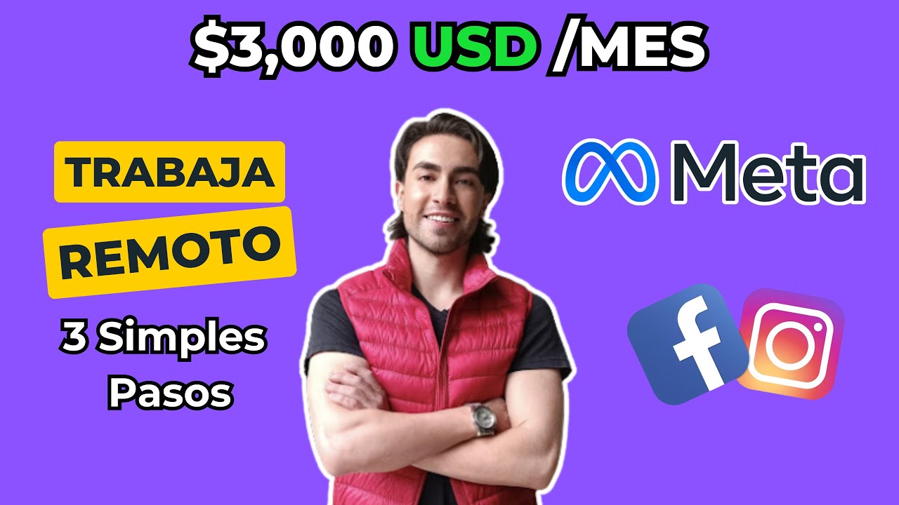 Cómo Ganar USD 3,000/mes con Facebook e Instagram en 3 PASOS | Trabajo ...