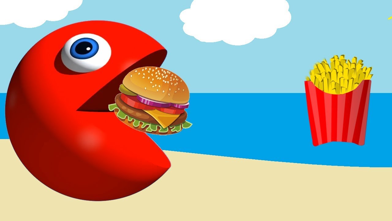 Learn Colors With 3d Pacman For Kids - YouTube