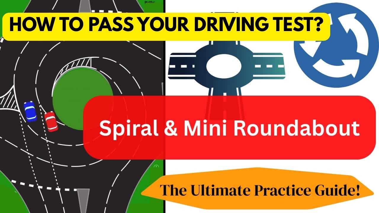 How to deal with Spiral Roundabout and Mini Roundabout. #roundabout # ...