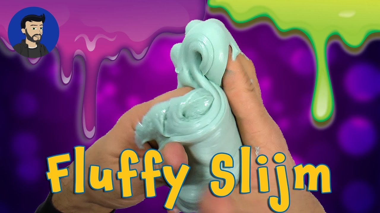 Fluffy slijm, Scheerschuim, wasmiddel en witte lijm - YouTube