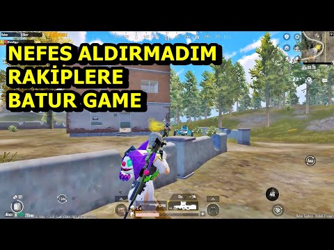 NEFES ALDIRMADIM RAKİPLERE ! MÜTHİŞ MAÇ BATUR GAME SOLO SQUAD PUBG MOBİLE