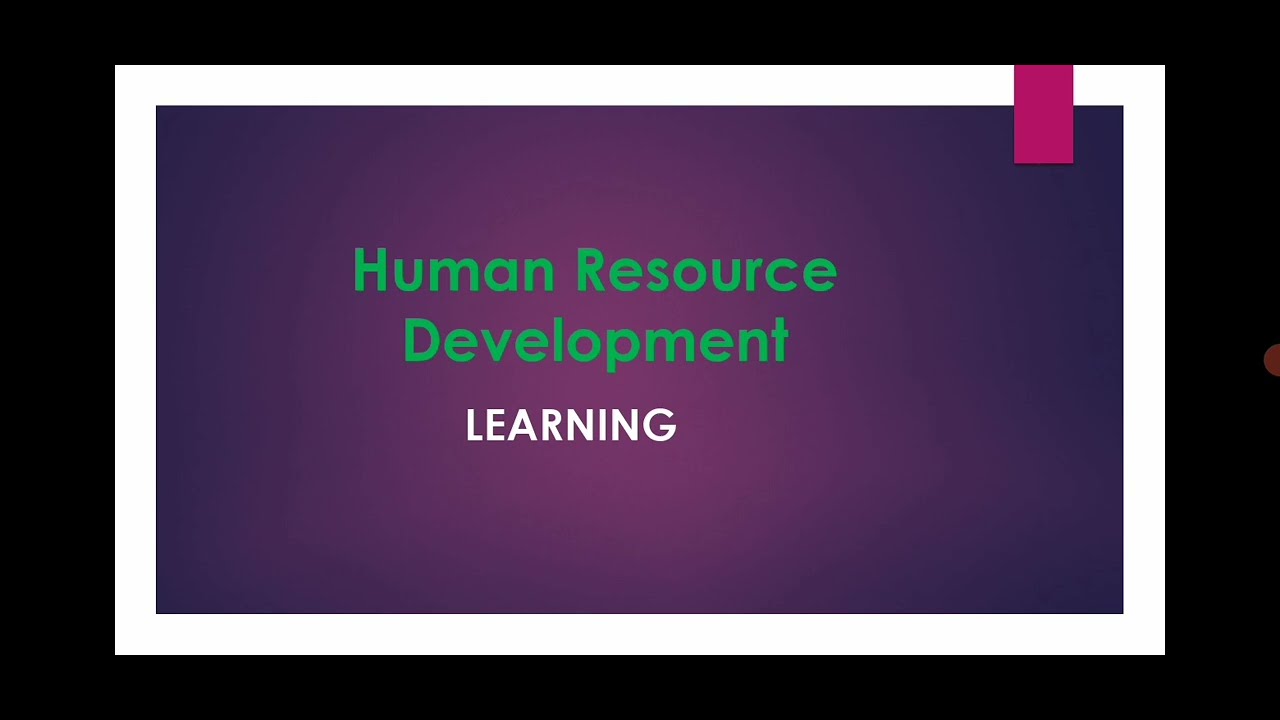 HRD and Learning by Knowledgehub - YouTube