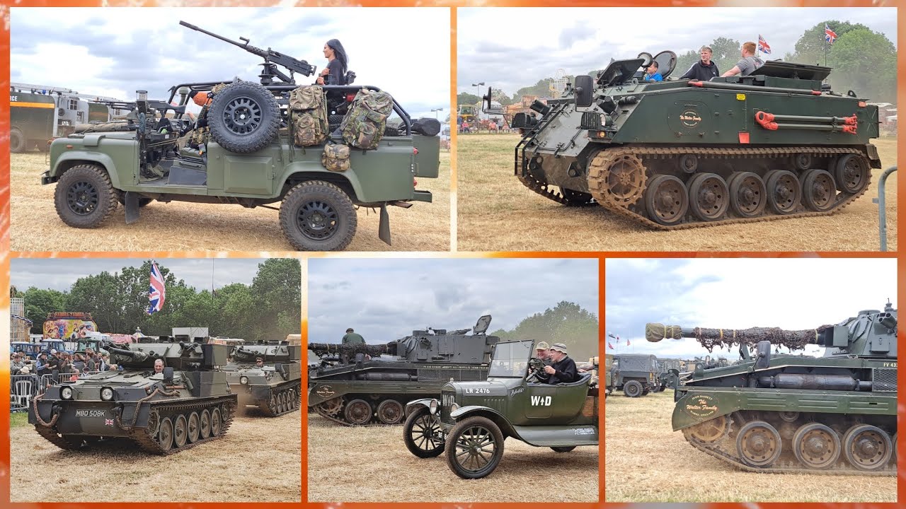 Military Vehicle Parade at Bloxham Steam Rally - YouTube