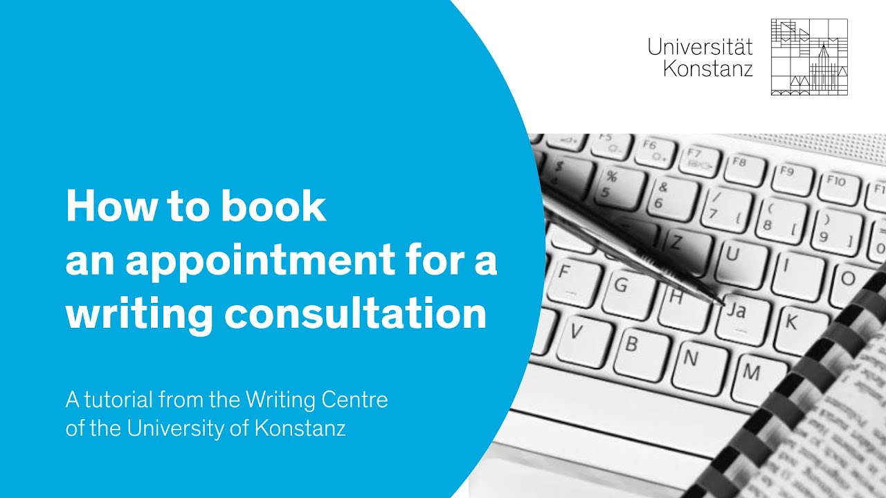 How to book an appointment for a writing consultation - YouTube