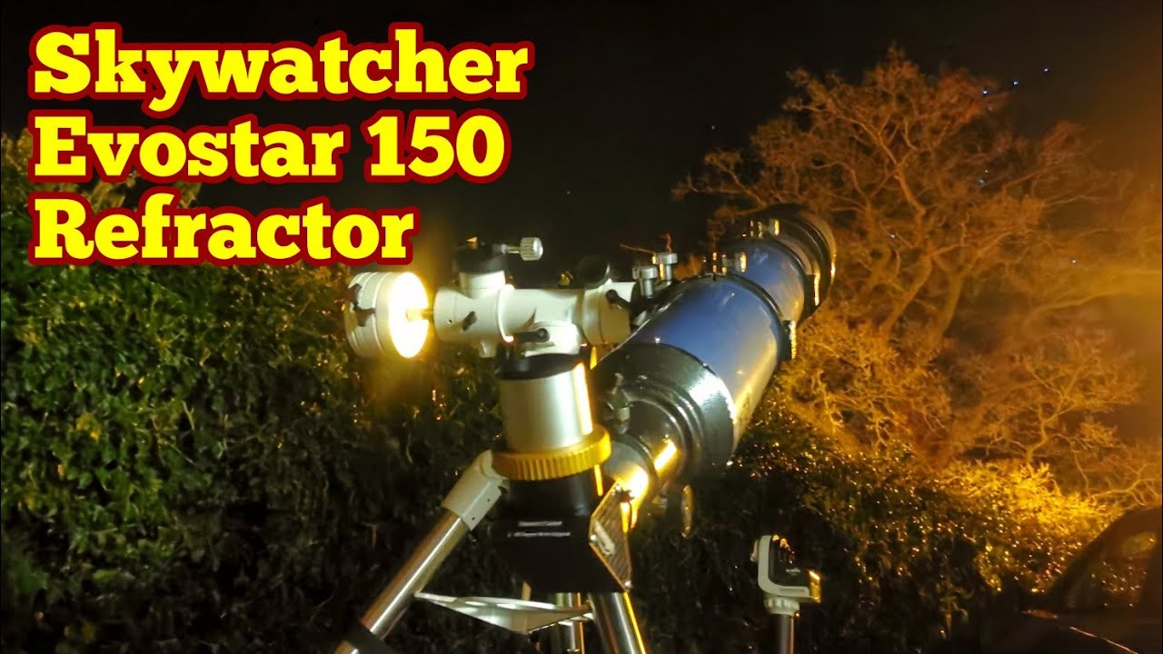 Amazing Skywatcher Evostar 150mm Refractor Telescope - YouTube