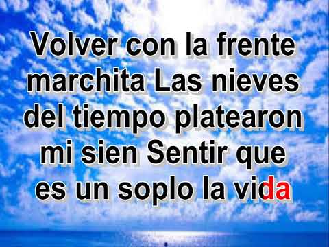 VOLVER VICENTE FERNANDEZ TANGO KARAOKE LETRA - YouTube