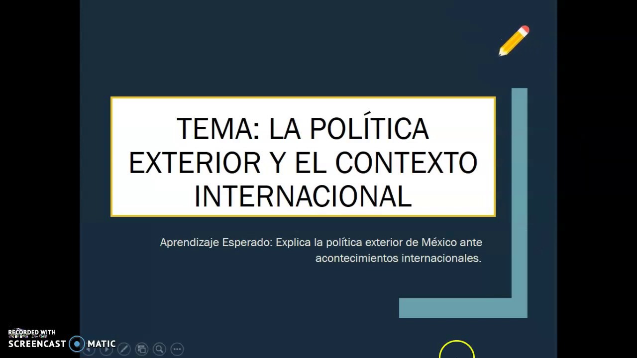 La política exterior y el contexto internacional (1910-1982) - YouTube