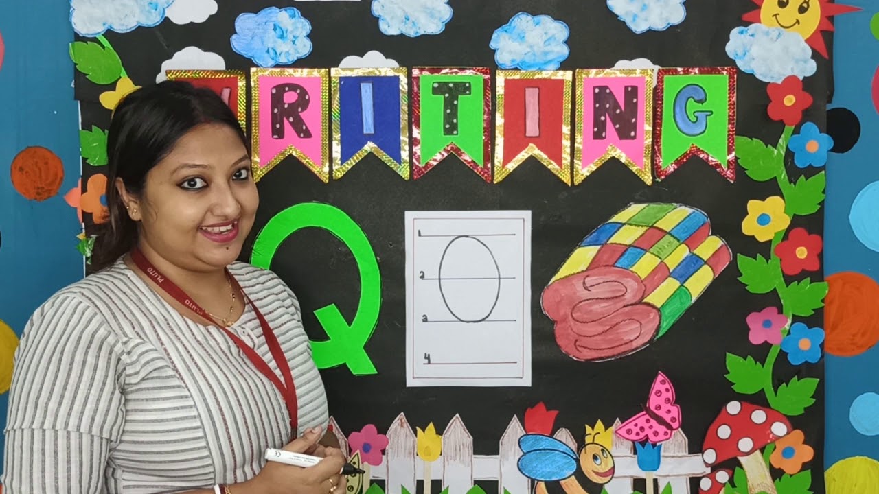 How to Write Alphabets - Letter Q ! Write the Letter Q - ABC Writing ...