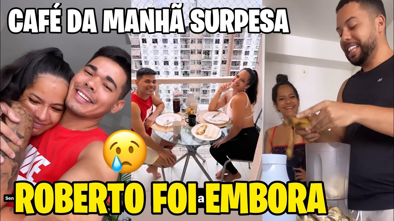 ROBERTO FOI EMBORA+ PREPAROU CAFÉ DA MANHÃ PRA BIA+ VICTOR NA CASA DA ...