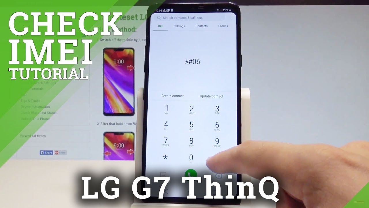 How to Check IMEI on LG G7 ThinQ - Serial Number Information |HardReset ...