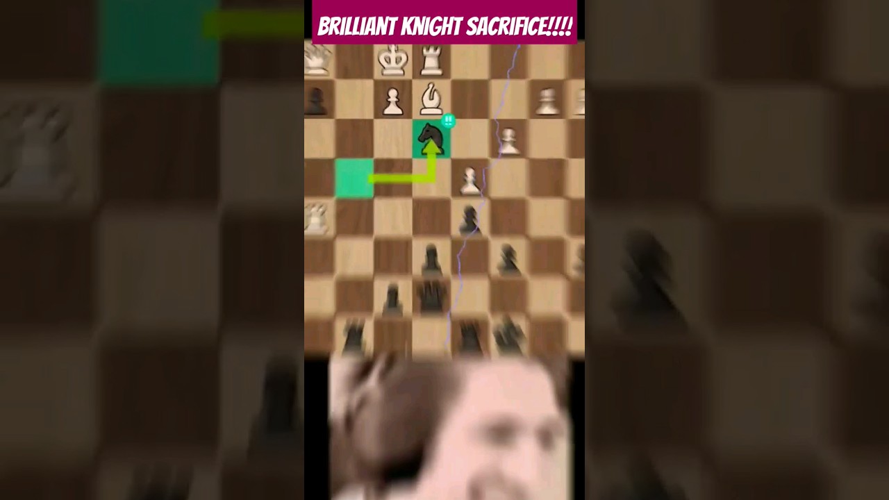 Brilliant Knight and Rook sacrifice ‼️💥#chess #chesscom #memes #games # ...