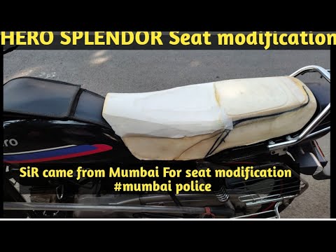 Hero Splendor seat modification | No back pain for long ride 🍑 Sir came ...