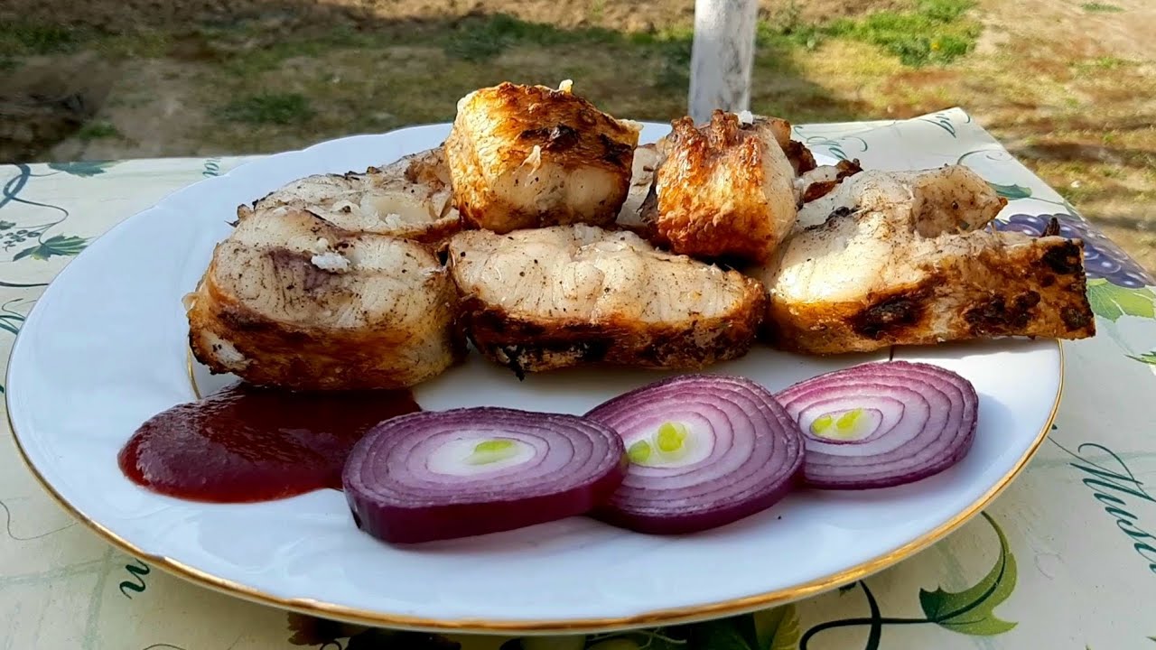 ШАШЛЫК из РЫБЫ.🐟Balıq kababı.Sudak.Fish kebab - YouTube