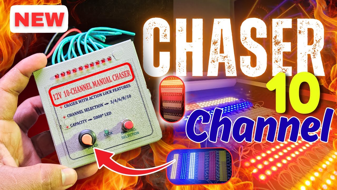 Dekhiye! 10 Channel LED Chaser in Action | SMD Light Running Chaser # ...