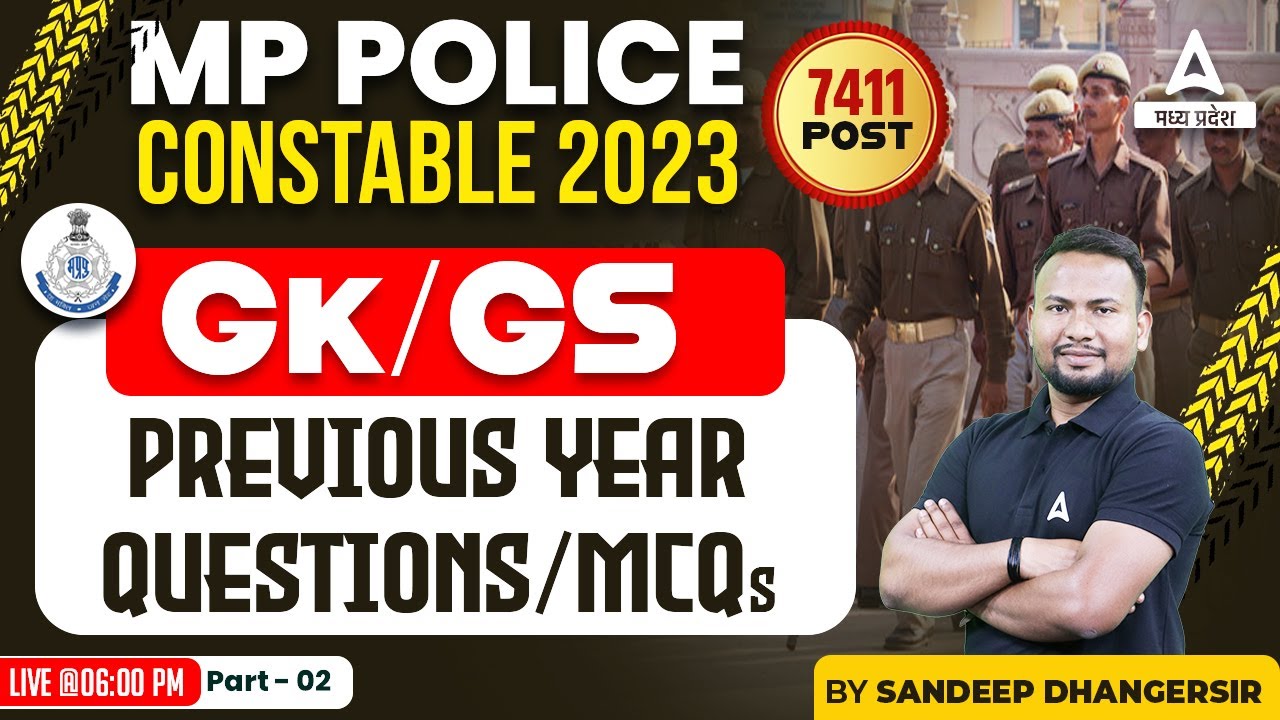 MP Police Constable GK GS Classes | MP Police Previous Year Question ...