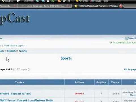 How To Use Sopcast - YouTube