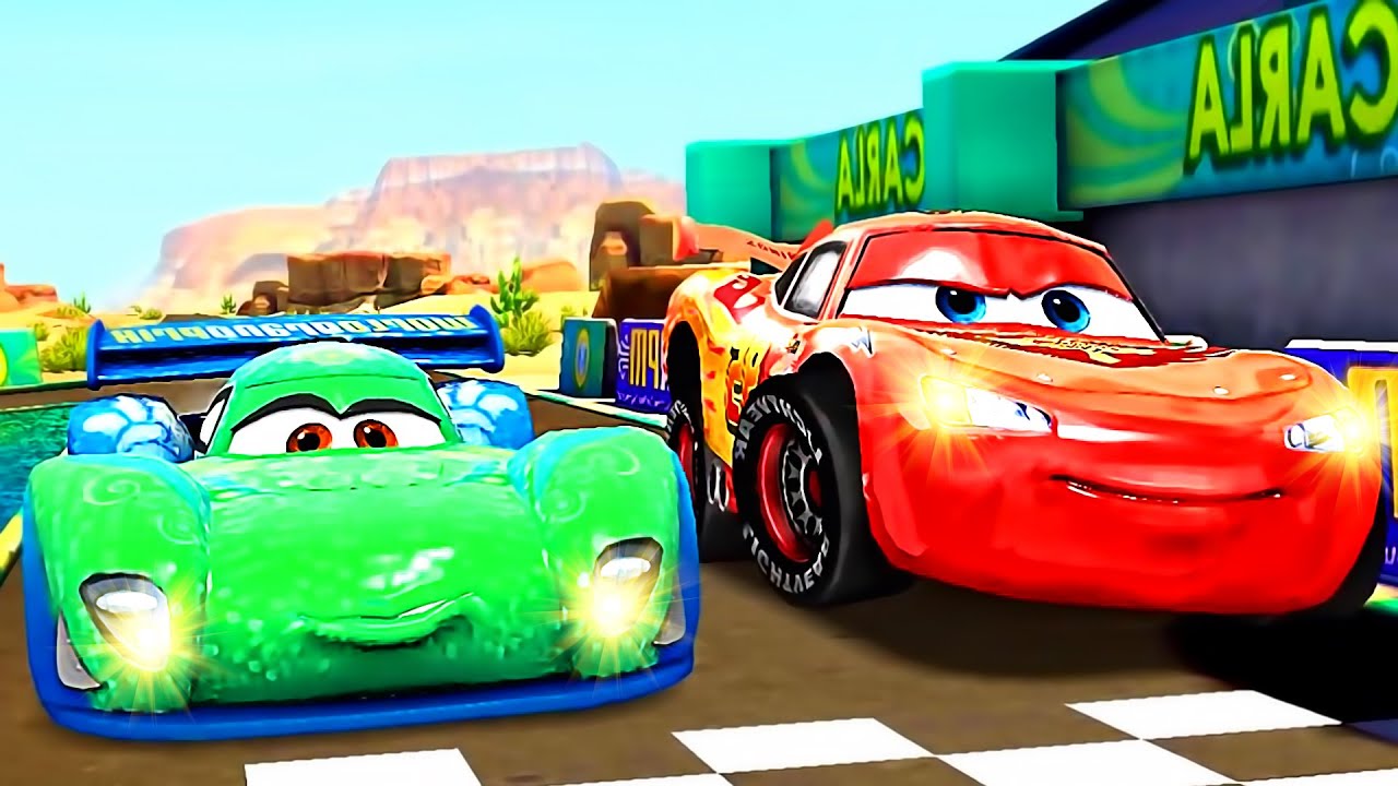 Cars 2 Fast as Lightning - McQueen and Carla Veloso - YouTube