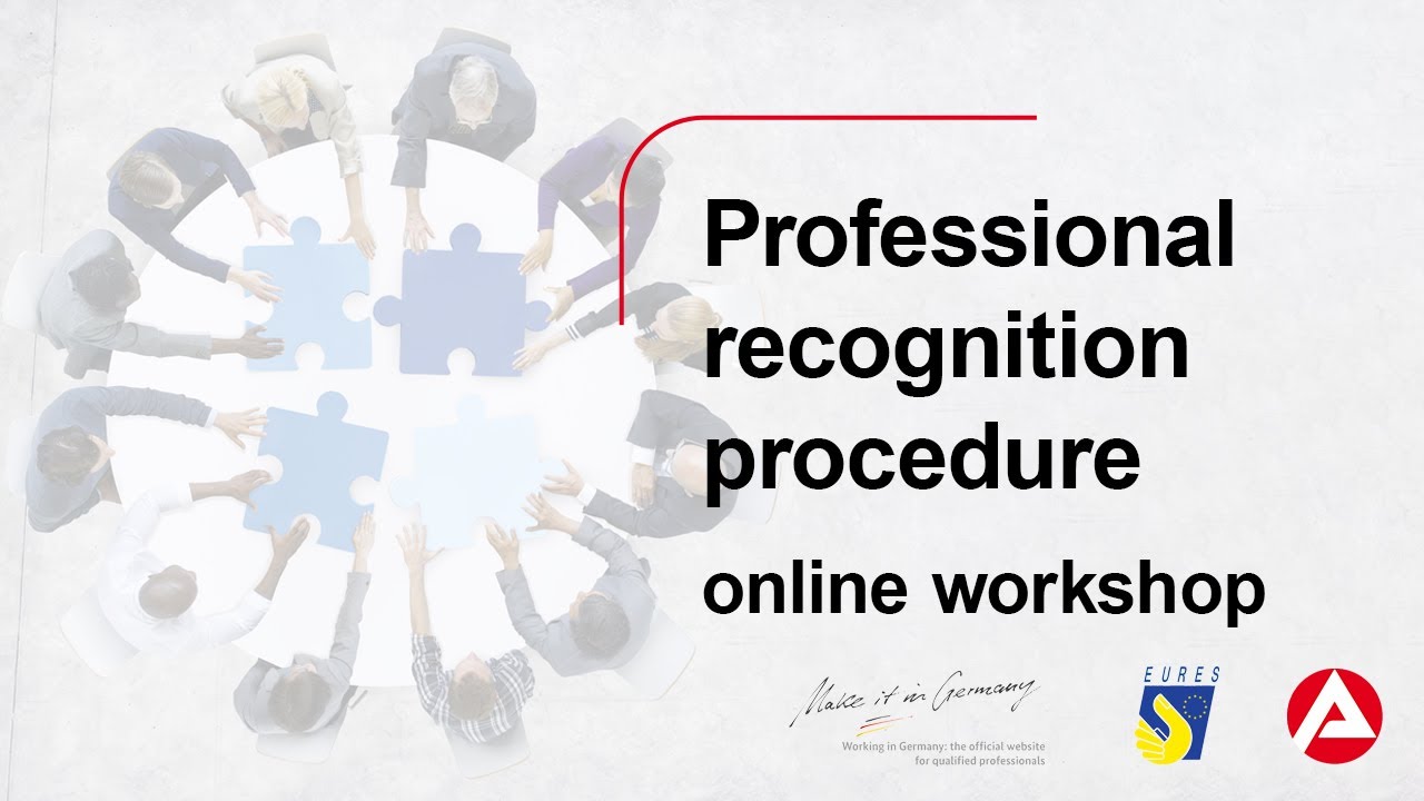 Professional recognition procedure for Germany – free online workshop ...
