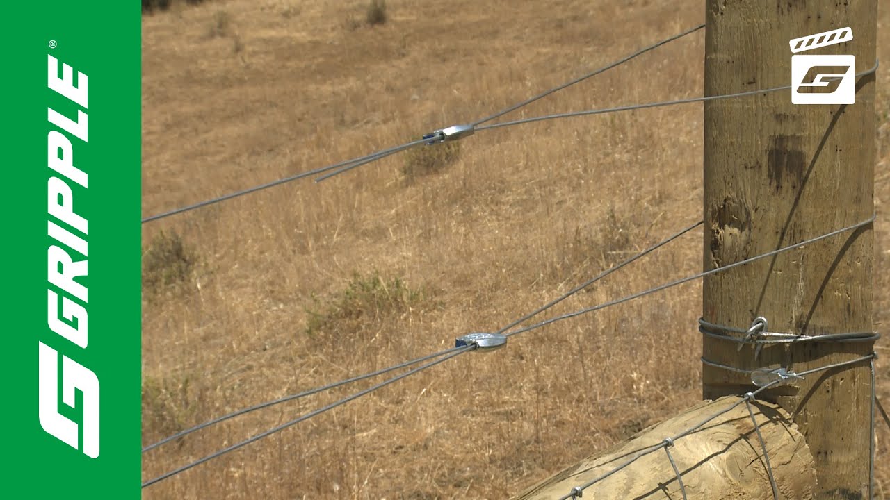 Tensioning High Tensile Smooth Wire - YouTube