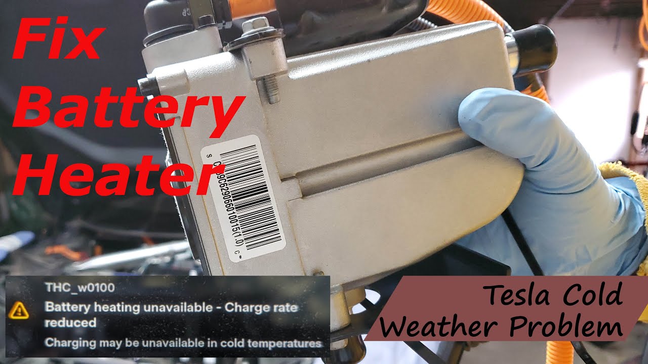Tesla Battery Coolant Heater Fix - Restore Cold Weather Charging! - YouTube