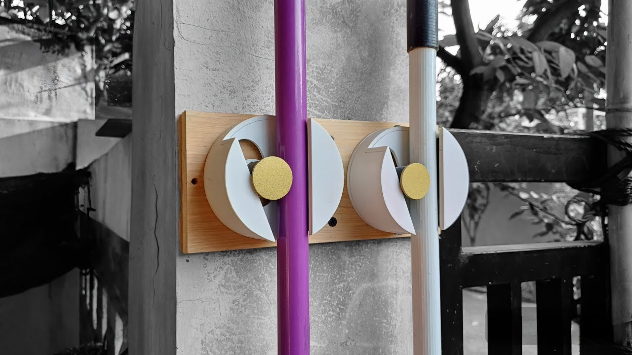 DIY WALL MOUNTED MOP HOLDER - YouTube