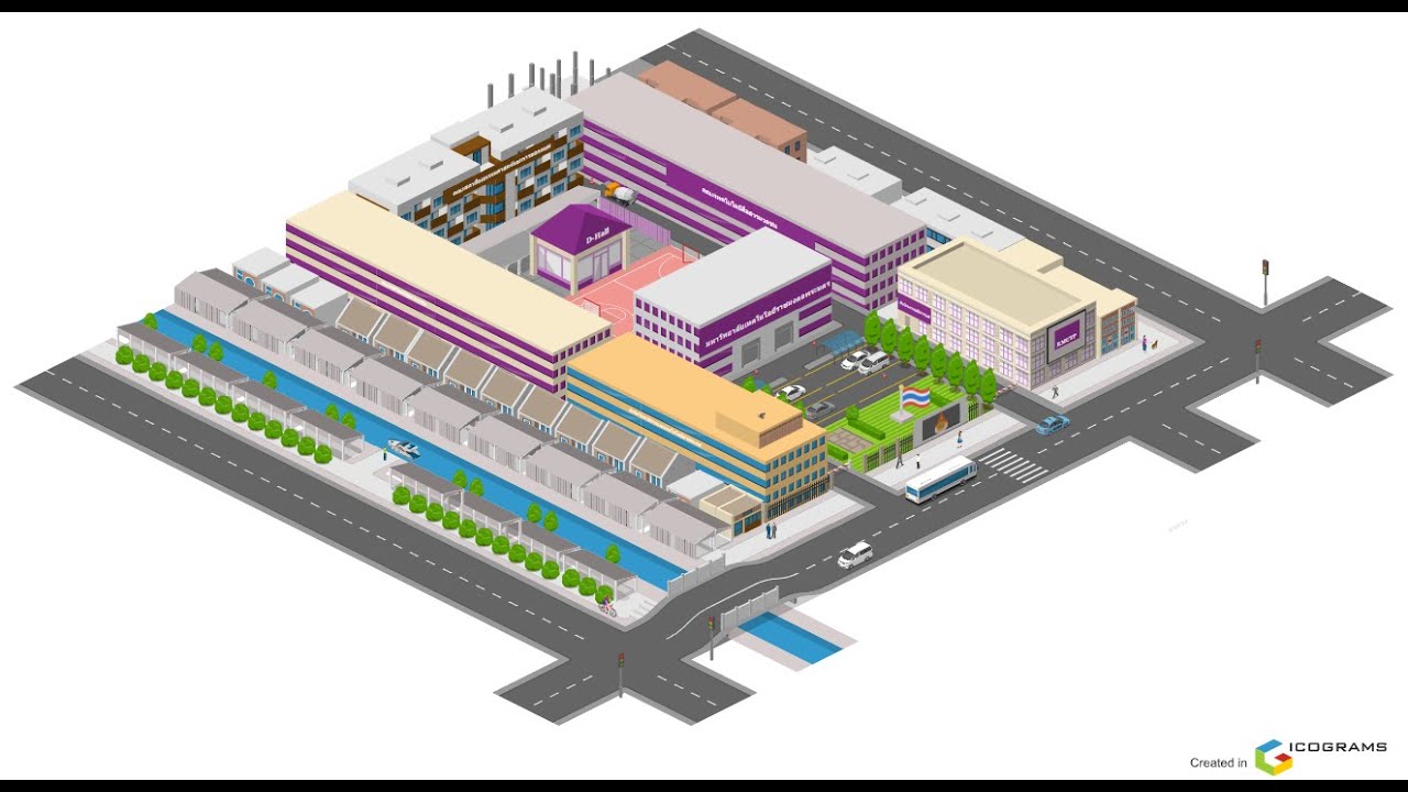 สร้างแผนที่ 3 มิติ ด้วย icograms - YouTube