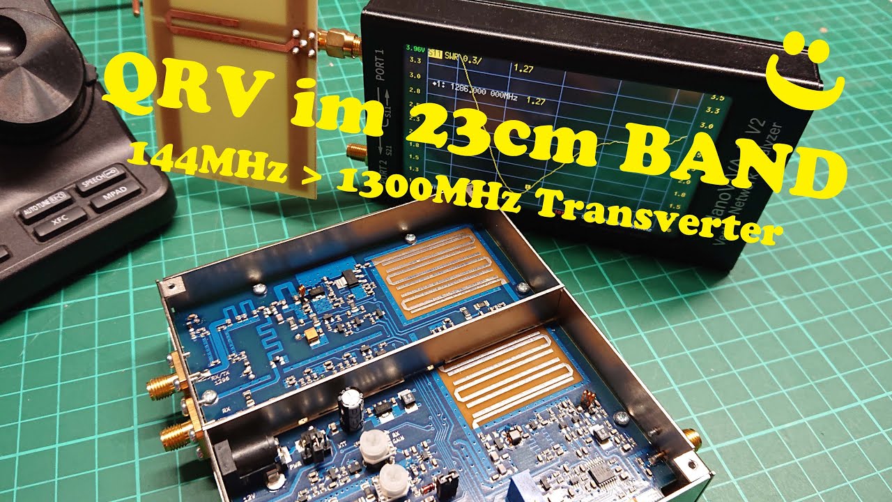 QRV im 23cm Band - Transverter von SG-Lab.com 144Mhz auf 1300MHz - YouTube