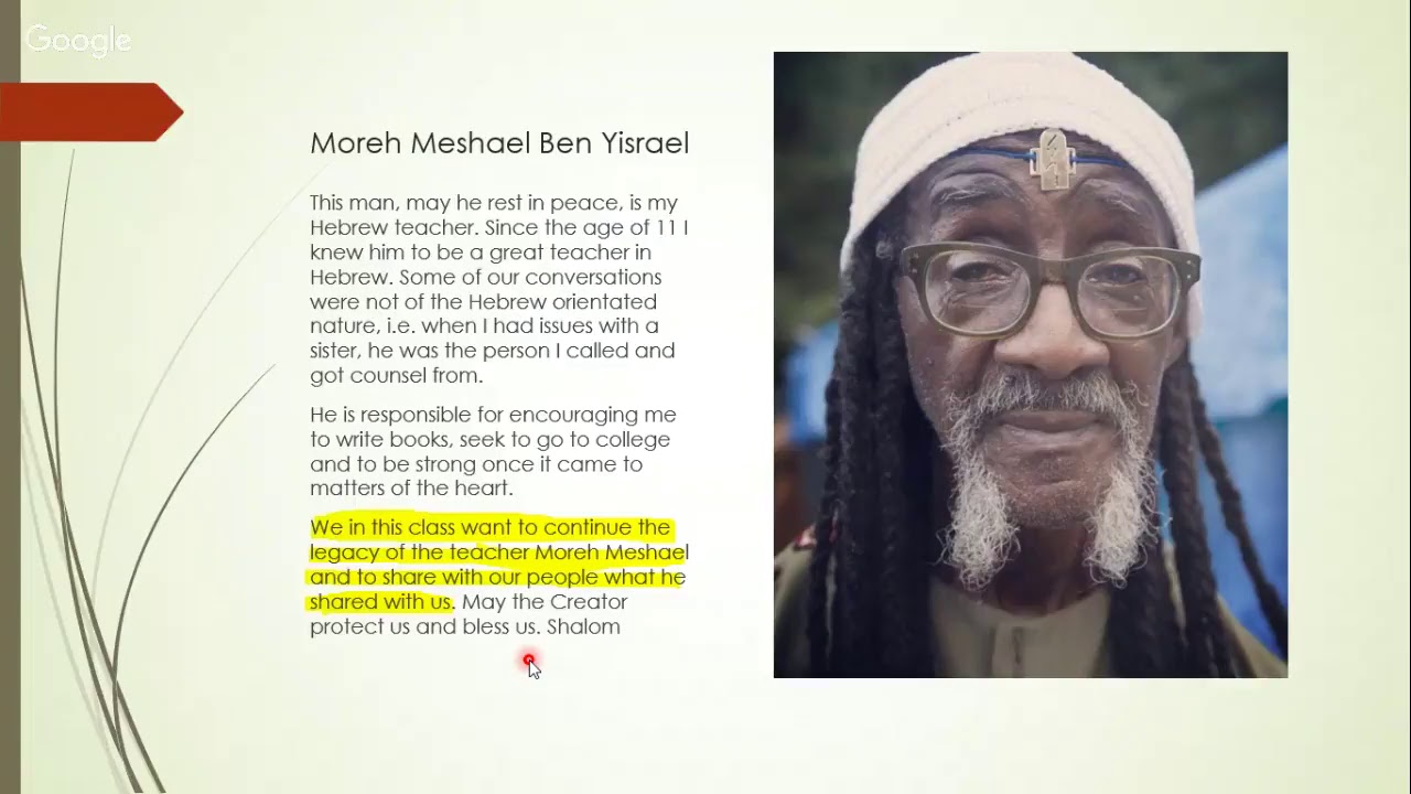 Conversing in Hebrew in manners- In honor of Moreh Meshael - YouTube
