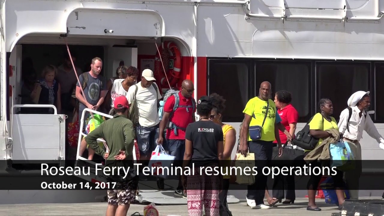 Oct. 14, 2017: Roseau Ferry Terminal resumes operations - YouTube
