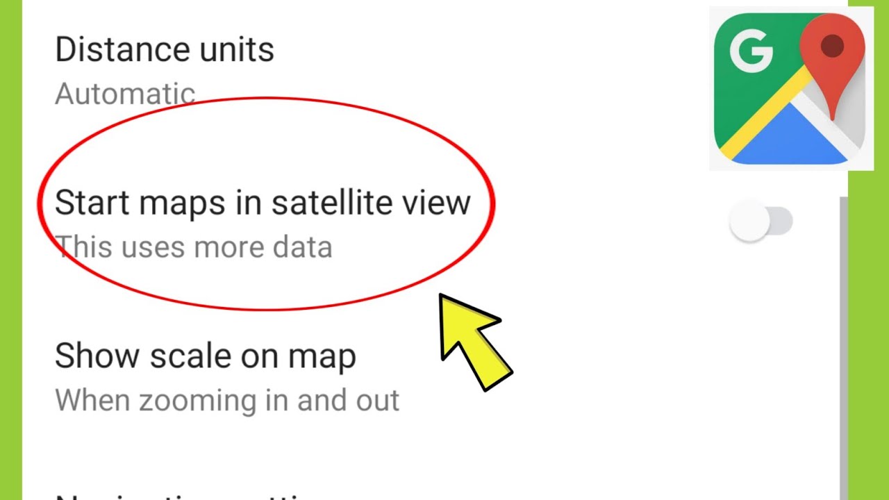 Google Maps | Start Maps in Satalite view Settings - YouTube
