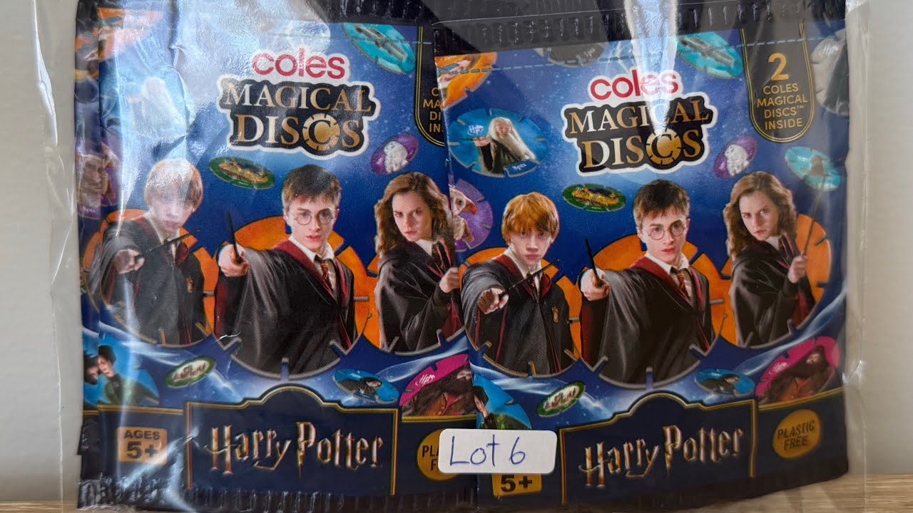 Lot6 Coles Harry Potter Magical Disc 2025 promotional ASMR unboxing ...