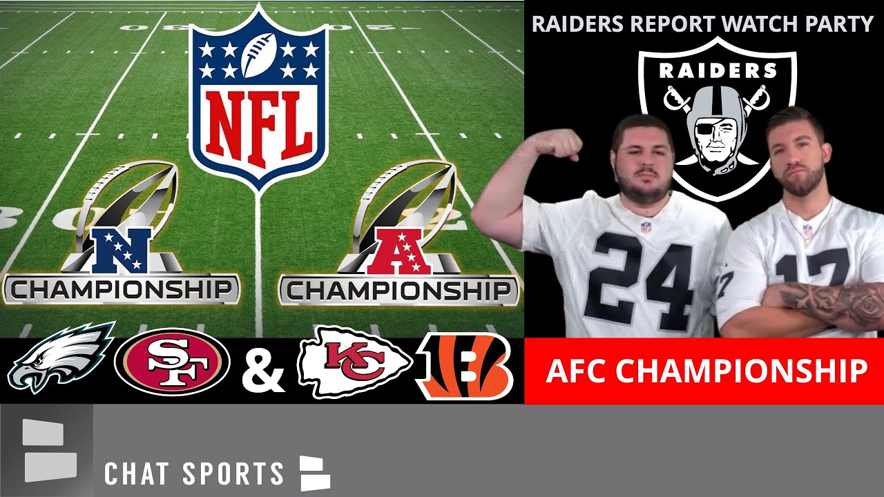 Bengals vs. Chiefs + Eagles vs. 49ers Live Instant Reaction, AFC & NFC Championship | Raiders ...