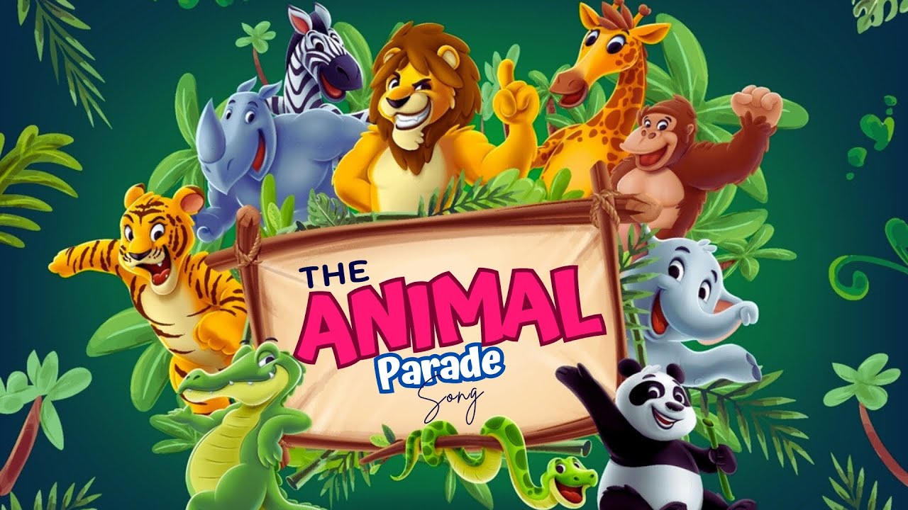 The Animal Parade Song with Animals || Baby Nursery Rhymes & Kids Songs ...