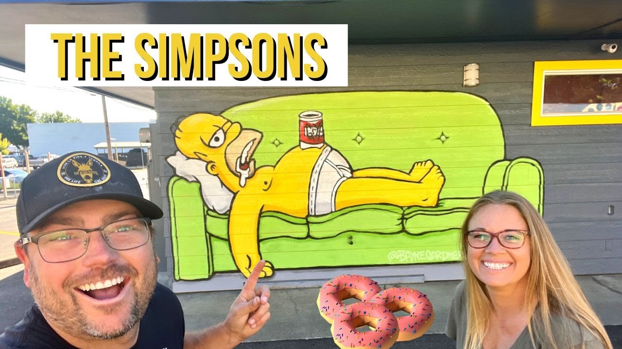 The REAL SPRINGFIELD | SIMPSONS MURALS | Eugene Farmers Market - YouTube