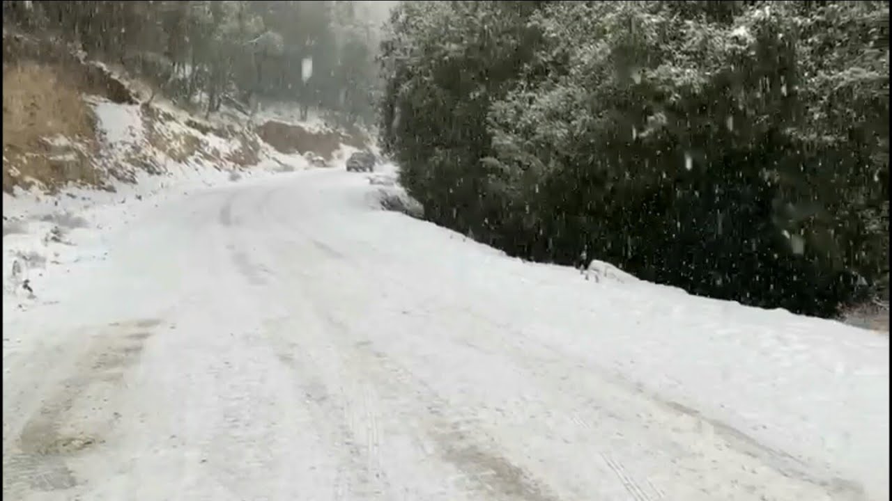 Intense snow falling in Swat Kalam Jan 2020 | PTDC share snow falling ...