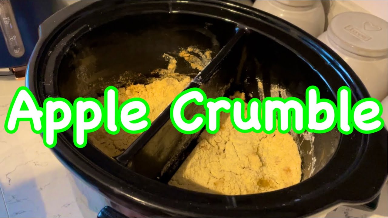 Apple Crumble - A scrummy yummy pudding. Let’s just hope it’s a chuck ...
