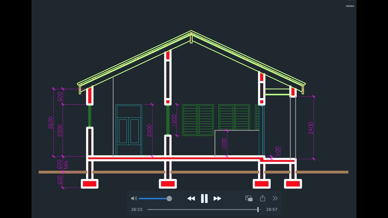 DRAWING A CROSS SECTION - YouTube