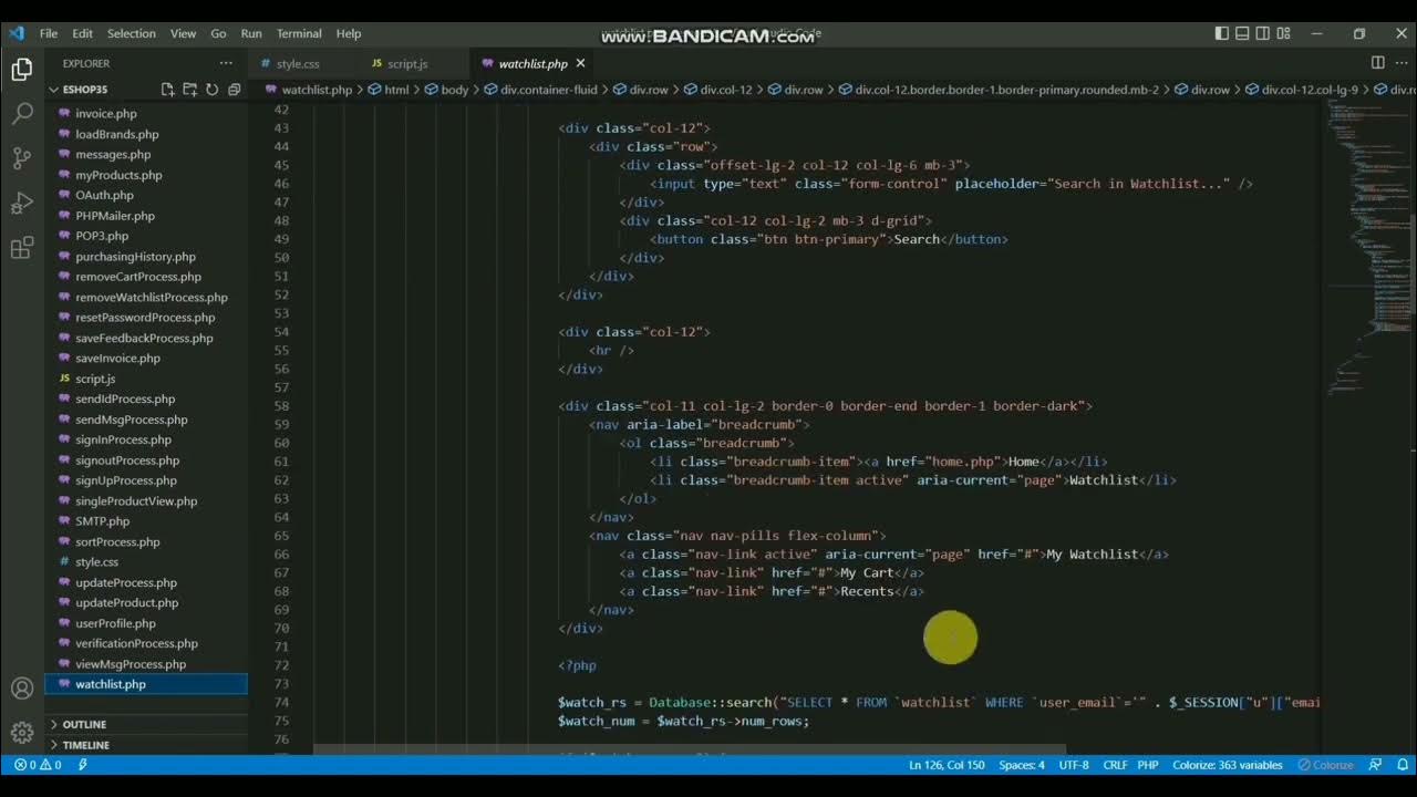 Program the product removing process from the watchlist - YouTube