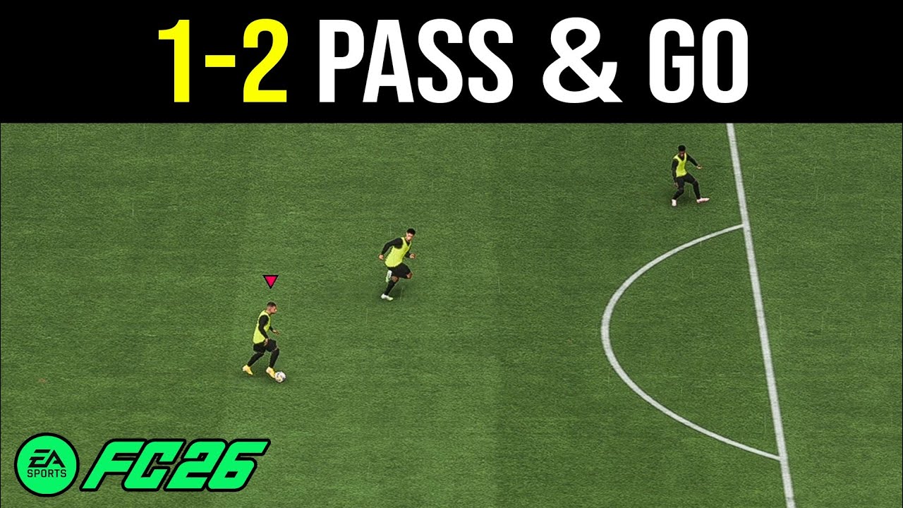How to do a 1-2 Pass & Go in FC 26 - How to do a Give and Go - Pass And ...