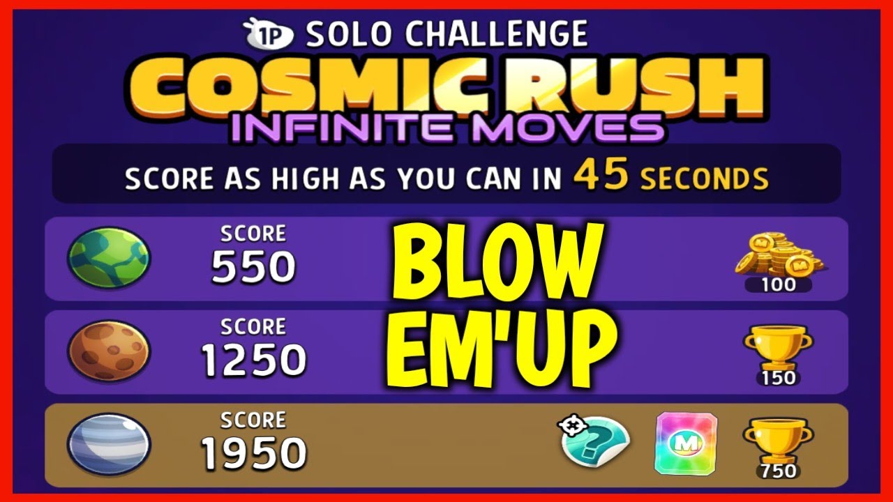 cosmic rush match masters blow em'up || cosmic rush diamond boosters ...