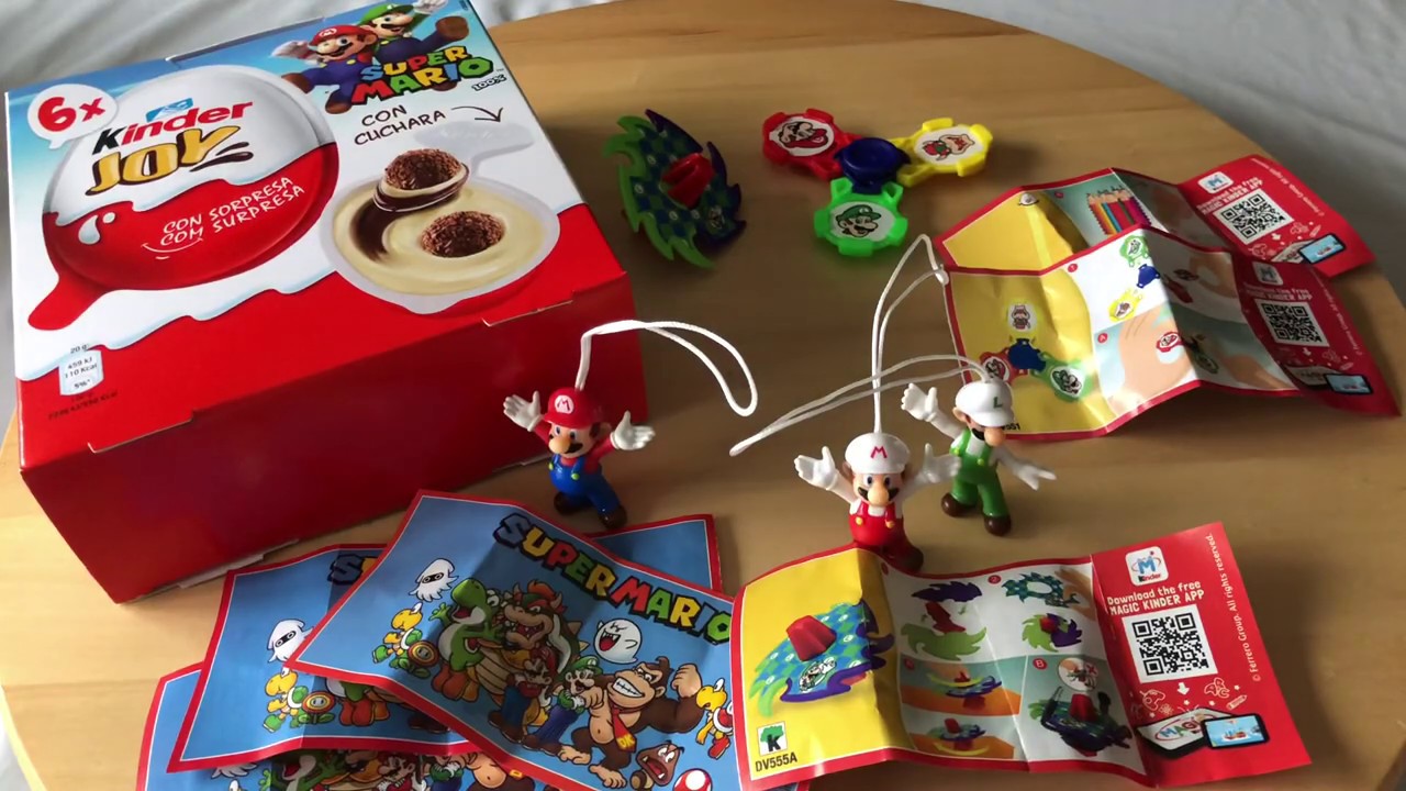 Unboxing de Super Mario ahora en Kinder Joy ( Huevos Kinder Sorpresa ...