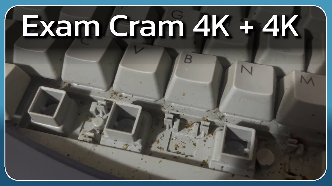 exam cram on the WORST keyboard - YouTube