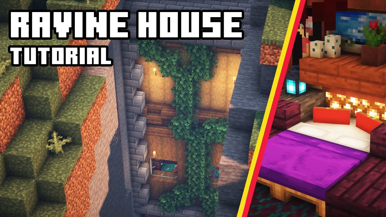 Minecraft | How To Build a Ravine Base (Tutorial) - YouTube