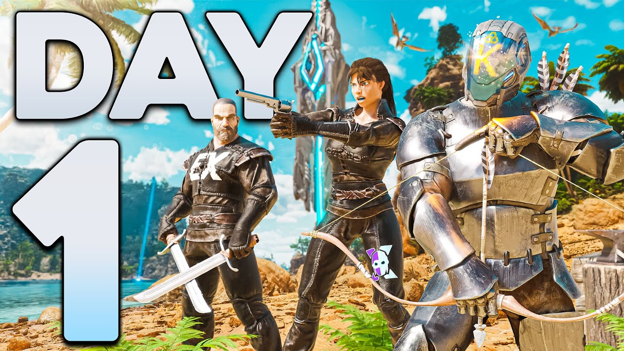 DOMINATING Day 1 on Center ASA Small Tribes! - ARK Ascended PvP - YouTube