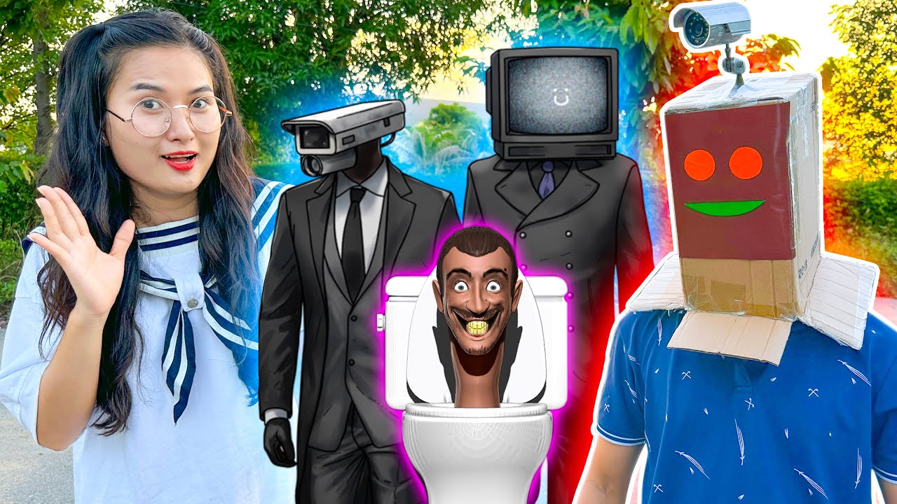 Changcady và robot người máy Skibidi Tivi , hóa trang thành Cameraman ...