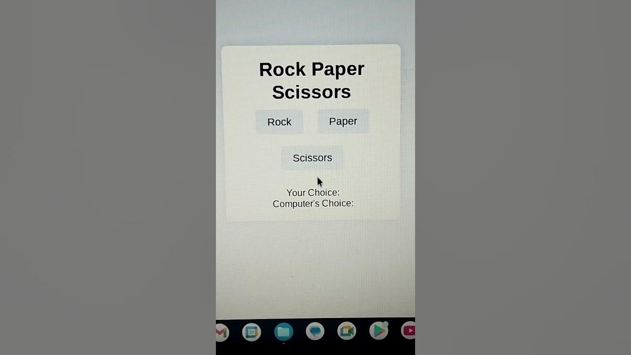 🔥 Rock Paper Scissors - The Ultimate Battle! (HTML, CSS & JavaScript) 🎮 ...