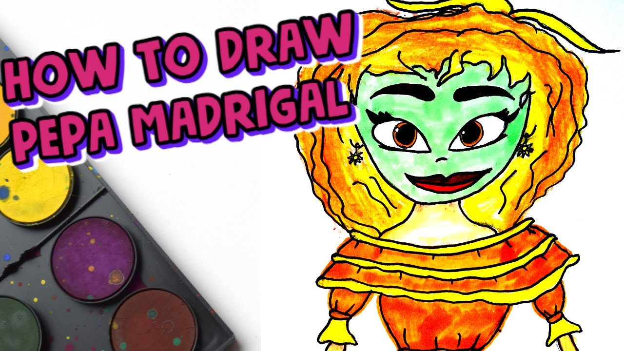 How to Draw Pepa Madrigal Disney Encanto - YouTube