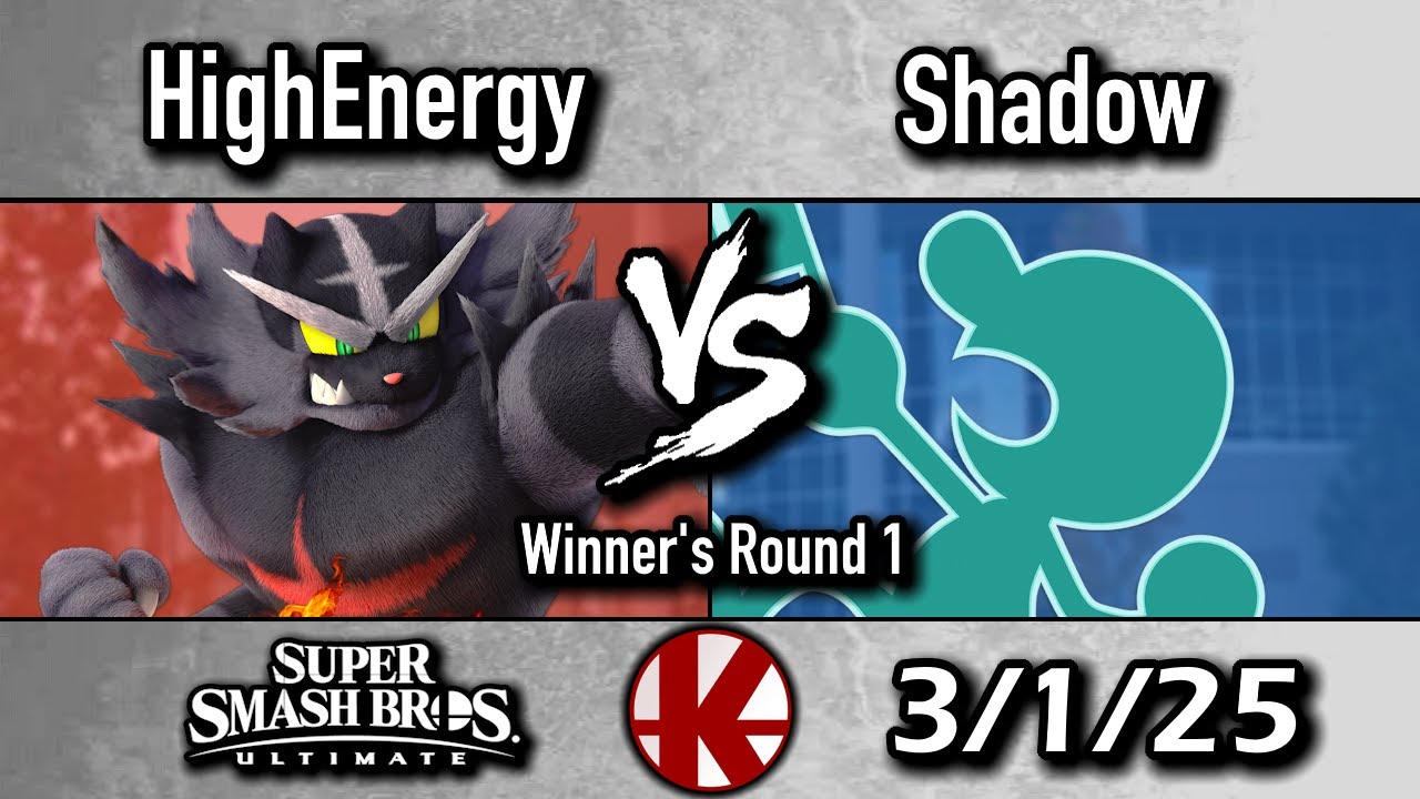 SSBU - HighEnergy (Incineroar) vs. Shadow (G&W) - Winner's Round 1 ...