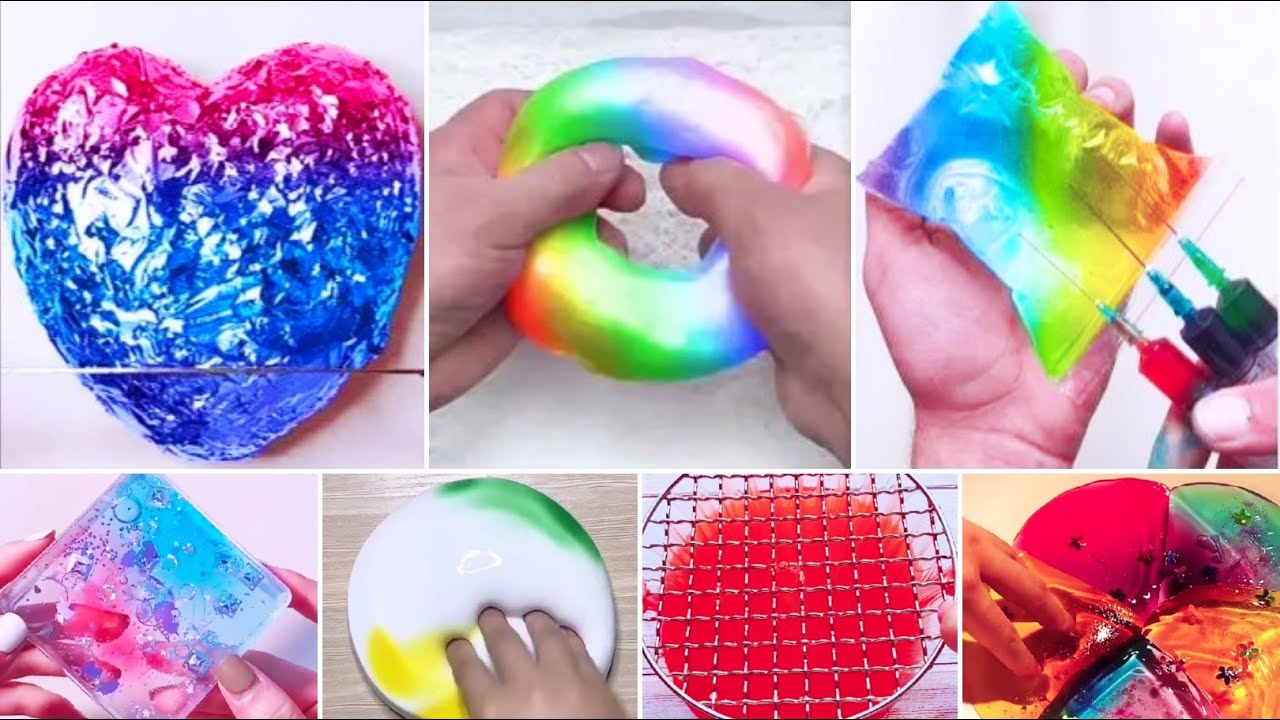 The most satisfying voice-activated slime video，Super nice slime #48 ...