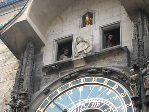 Prague Astronomical Clock Animated Figures - YouTube